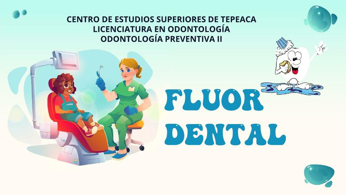 Flashcards de FLUOR | Por MONTSERRAT CENTENO MENDEZ | uDocz