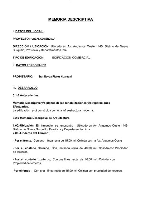 M D ARQUITECTURA | Luis | uDocz