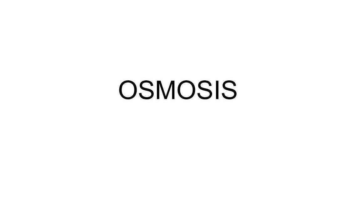 Osmosis | KALEB SEBASTIAN | uDocz