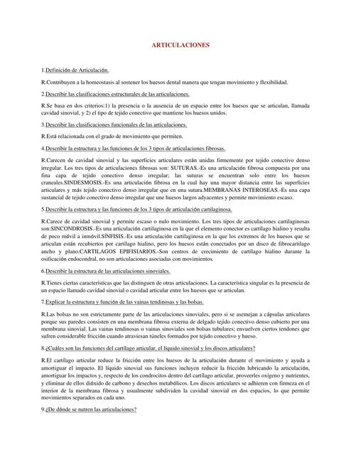 Articulaciones Morfo | Silvana | uDocz