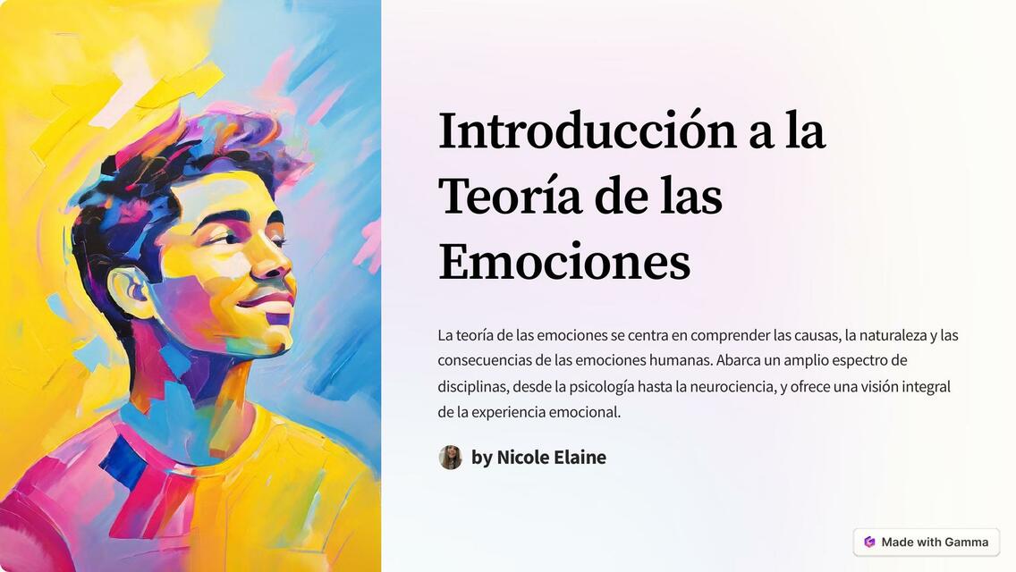 Introduccion a la Teoria de las Emociones | Alquimia- Nurse | uDocz