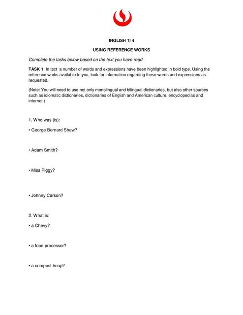 USING REFERENCE WORKS TASKS | bubu | uDocz