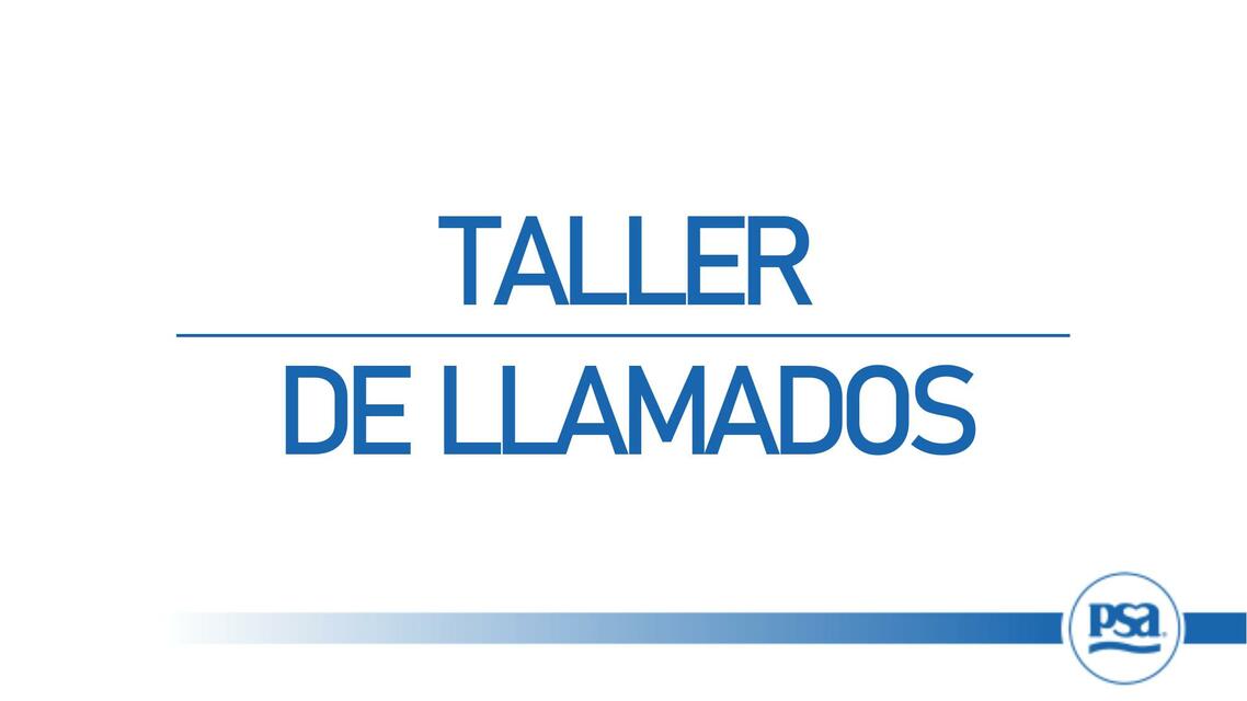 Taller de Llamados Modelos de llamado 1 | Marisol | uDocz