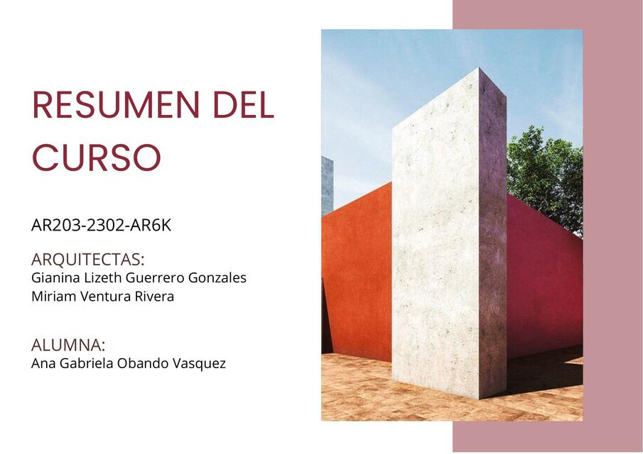 RESUMEN DEL CURSO OBANDO ANA | Ana | uDocz