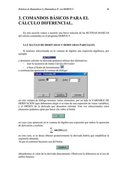 derive 3 comandos c diferencial | DAVID GUTIERREZ BUENO | uDocz