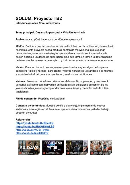 SOLUM PROYECTO TB2 INTRO CMNC | Stephanie | uDocz