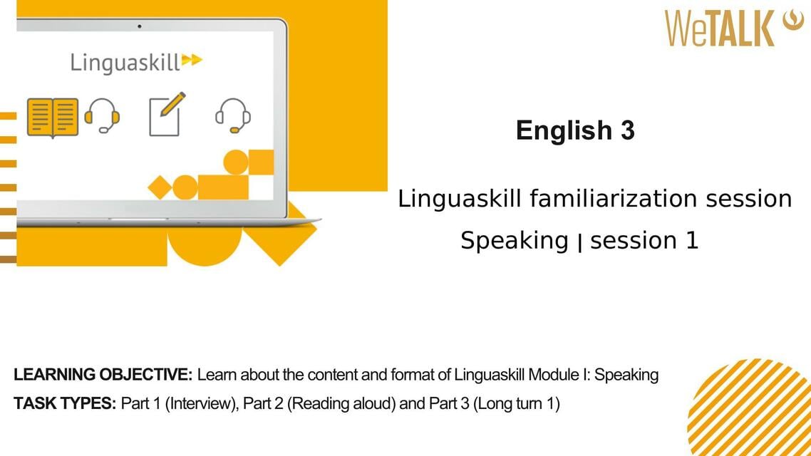 Flashcards de E3 LSK Speaking 1 pptx | Por juan | uDocz