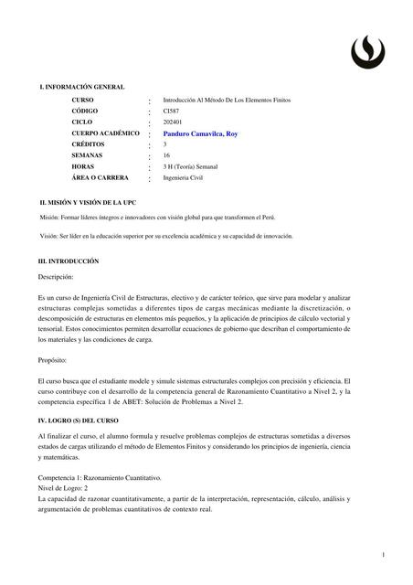 CI587 Introduccion Al Metodo De Los Elementos Fini | Danjelo | uDocz CI587 Introduccion Al Metodo De Los Elementos Fini | Danjelo | uDocz