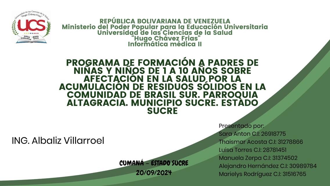 presentación | Working | uDocz