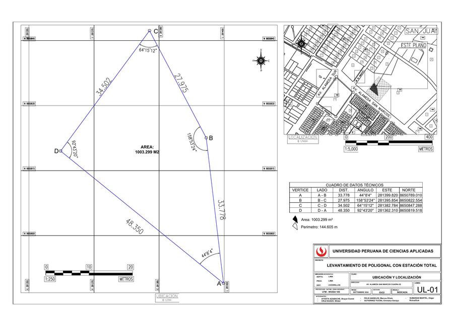 PLANO POLIGONAL TOPOGRAFIA | Kat | uDocz