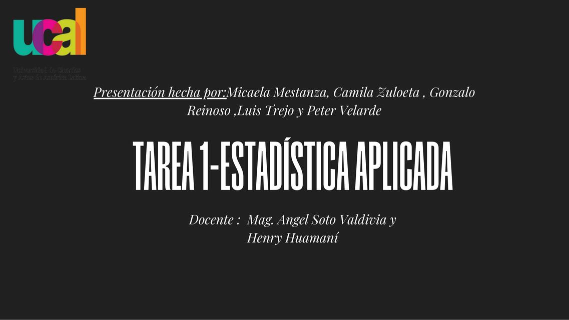 Flashcards de Trabajo estadística | Por PETER JHON | uDocz