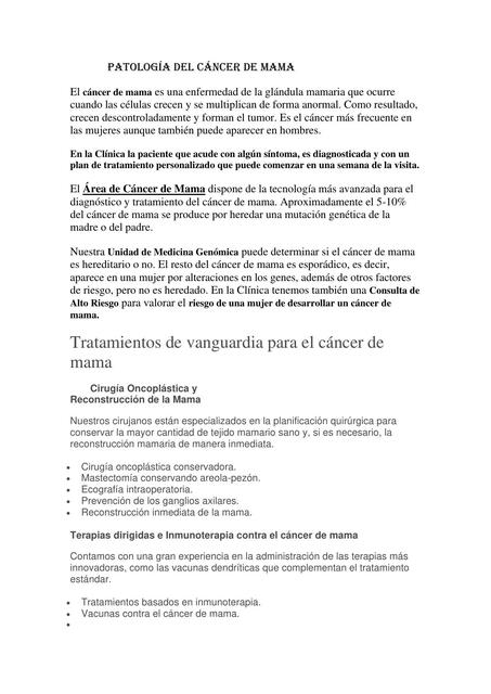 Patología del cáncer de mama | Črîs HêrGö | uDocz
