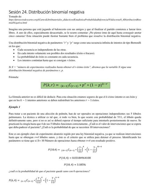 4 5 Distribición Binomial Negativa | Saul | uDocz