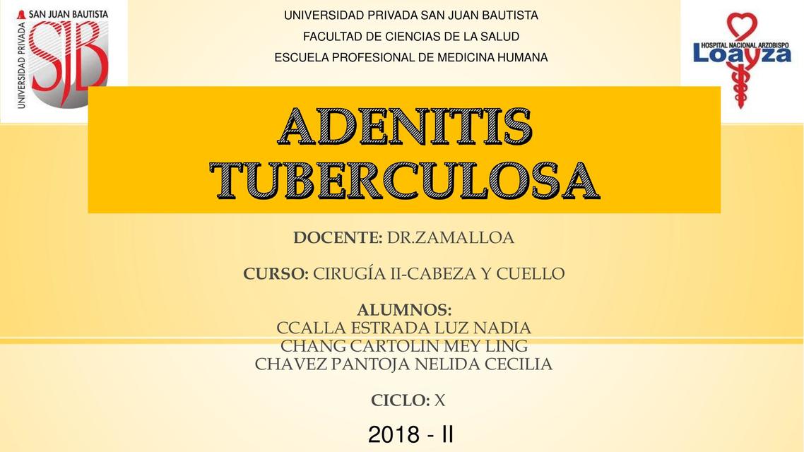 Adenitis Tuberculosa