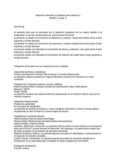 HOAC II caso clinico | Juan David Juan | uDocz