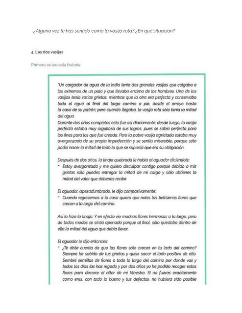 la vasija rota autoestima | Psico-ayuda | uDocz