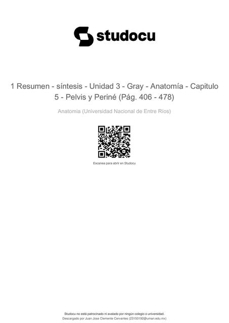 1 resumen sintesis unidad 3 gray anatomia capitulo | Juan jose Clemente ... 1 resumen sintesis unidad 3 gray anatomia capitulo | Juan jose Clemente ...