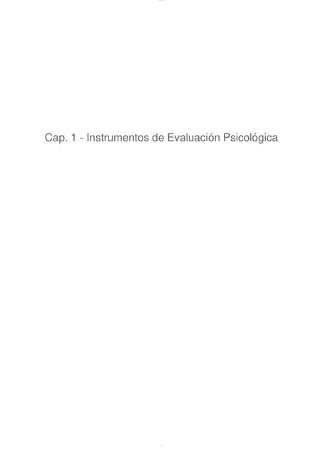 Flashcards de 01 Lectura 1 Instrumentos de Evaluacion Psicologic | Por Greace | uDocz