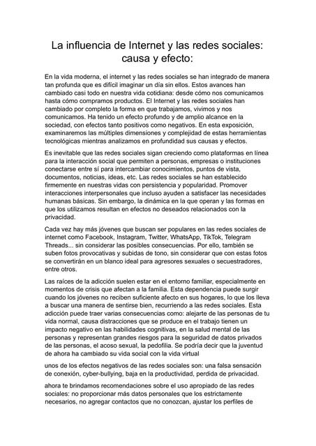 La influencia de Internet y las redes sociales | 星 Ryûsei Hoshiko 星 Liz ...