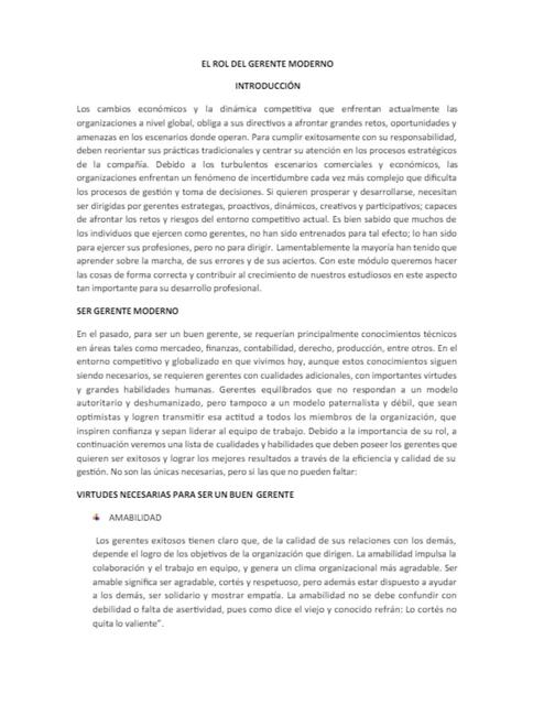 El rol del gerente moderno | Bri | uDocz El rol del gerente moderno | Bri | uDocz