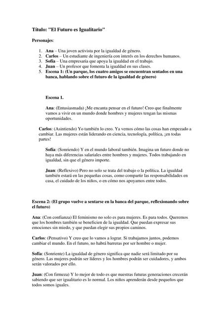 GUION II CICLO | Alejos | uDocz