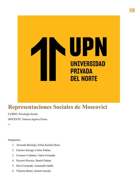representación social | Carlos Cáceres | uDocz
