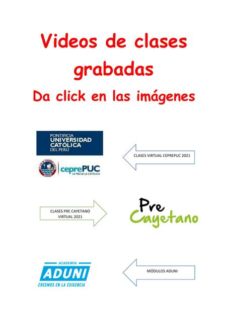 Videos de las clases grabadas | Marjorie | uDocz