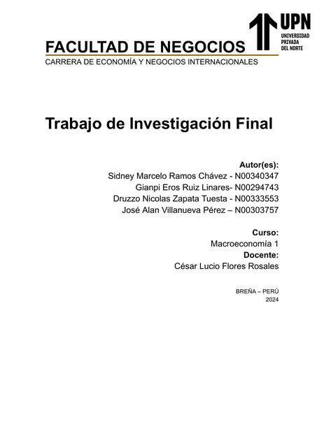 EF Macroeconomia Grupo 5 docx | Druzzo Nicolas | uDocz