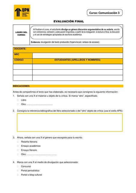 Evaluación Final Com3 1 | Miguel | uDocz