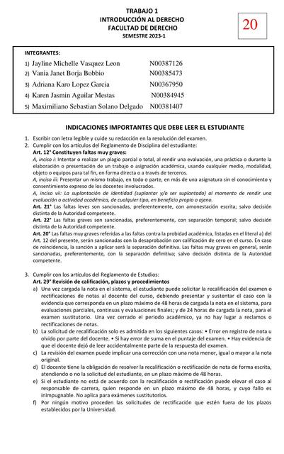 Jayline Michelle Vasquez Leon 20 | Karen | uDocz