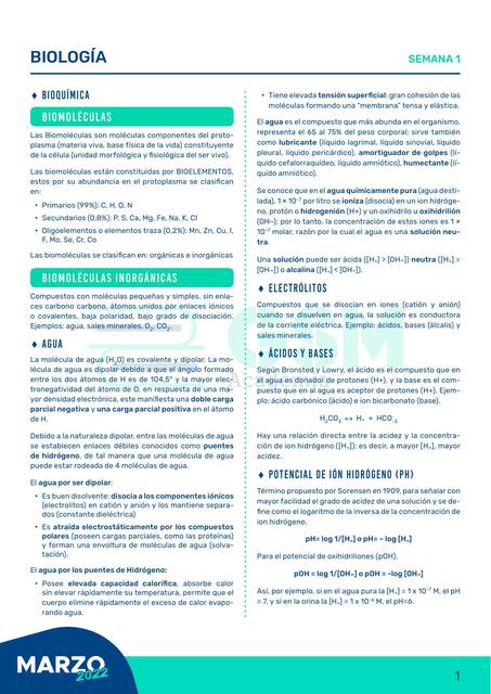 Semana 1 Biología | Karen | uDocz