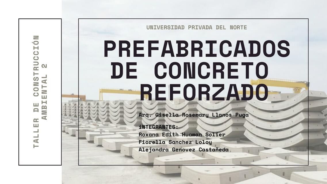 prefabricados de concreto reforzado | Fiorella | uDocz
