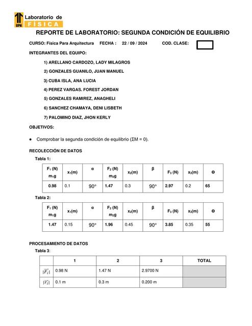 REPORTE LAB FISIARQ S06 2CE GRUPO 02 ANA LUCIA CUB | Ana Lucía | uDocz