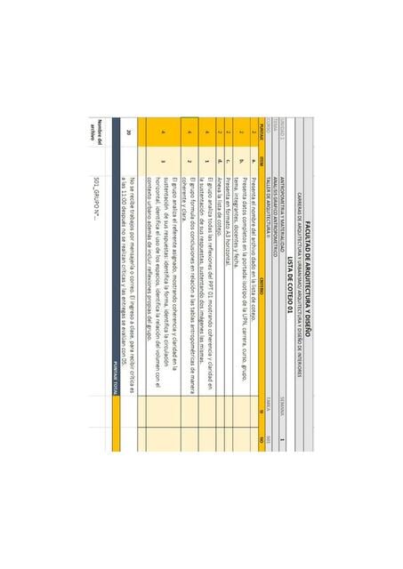 Lista de cotejo 01 pdf | Omara | uDocz