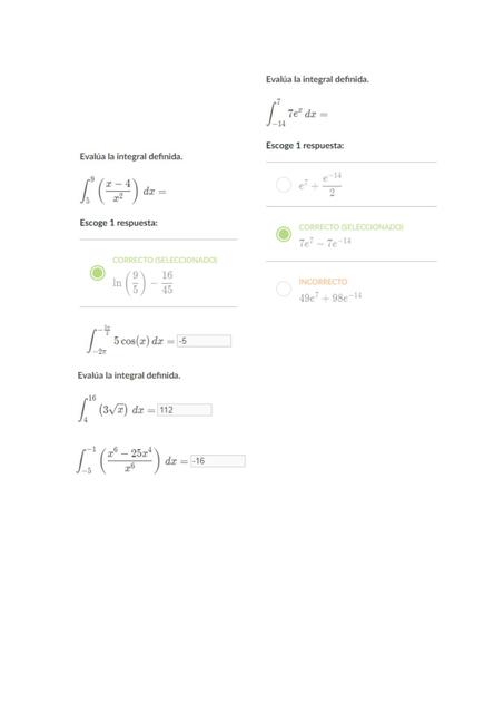 INTEGRALES DEFINIDAS FUNCIONES COMUNES | melissa | uDocz