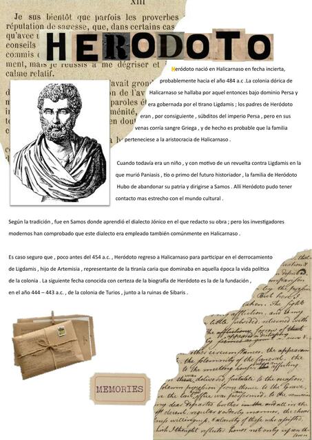 biografía de Heródoto | Diana | uDocz