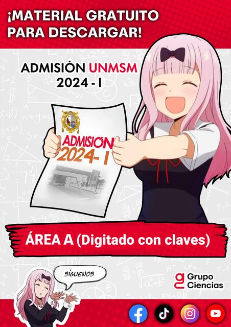 Examen UNMSM II Área A DIGITADO CON CLAVES 1 | Frank LENYN livias | uDocz