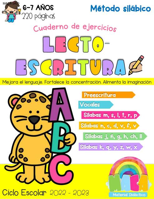LECTO ESCRITURA M SILÁBICO 22 23 Material didáctic | Nataly | uDocz