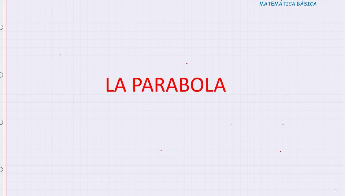 Flashcards de LA PARABOLA | Por INDUX | uDocz
