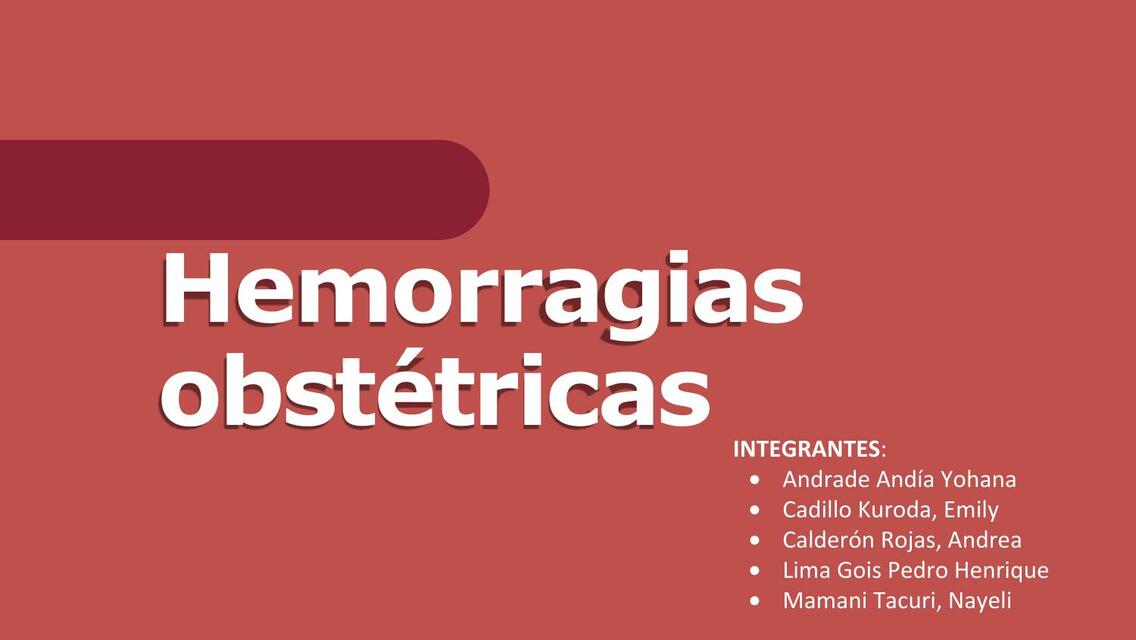 HEMORRAGIA POSPARTO | MiddleMedic | uDocz