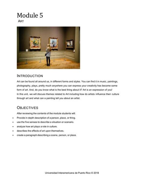 Introduction Module 5 accessible | Y. Esther Montoya | uDocz