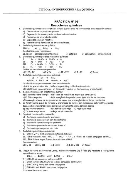 EJERCICIOS PARA PRACTICA SEMANA 6 CICLO | Tiroxina Med | uDocz
