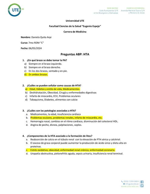 HTA | Daniela Quito | uDocz
