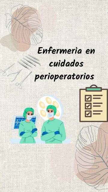Enfermería en cuidado perioperatorios | Karina Jimenez | uDocz