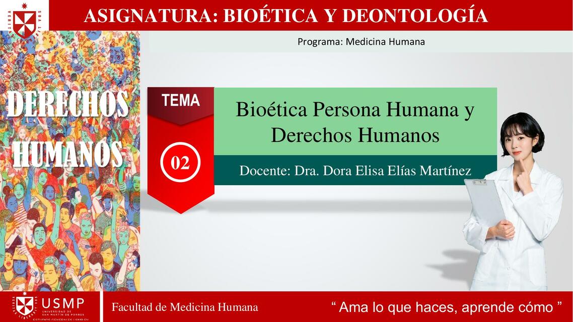 BD 02 Bioetica Persona Humana y DDHH | Lu P.R | uDocz