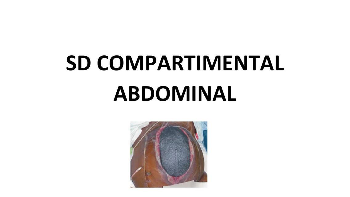SINDROME COMPARTIMENTAL ABDOMINAL | Lupita | uDocz