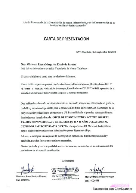 Carta de Presentación Ramirez Rios | uDocz