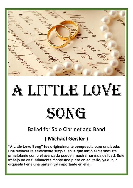 A Little Love Song Michael Geisler Set of Clarinets | Faustí | uDocz