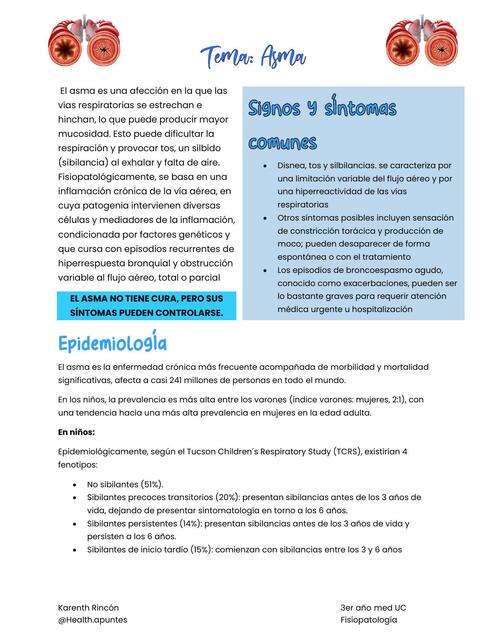 Asma | Health Apuntes | uDocz