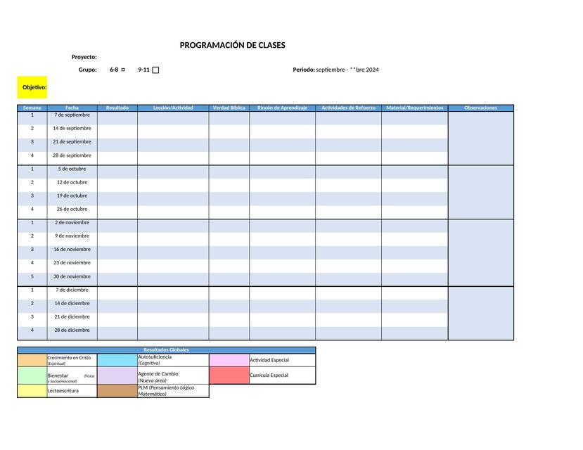 Programación de Clases | Fernando | uDocz